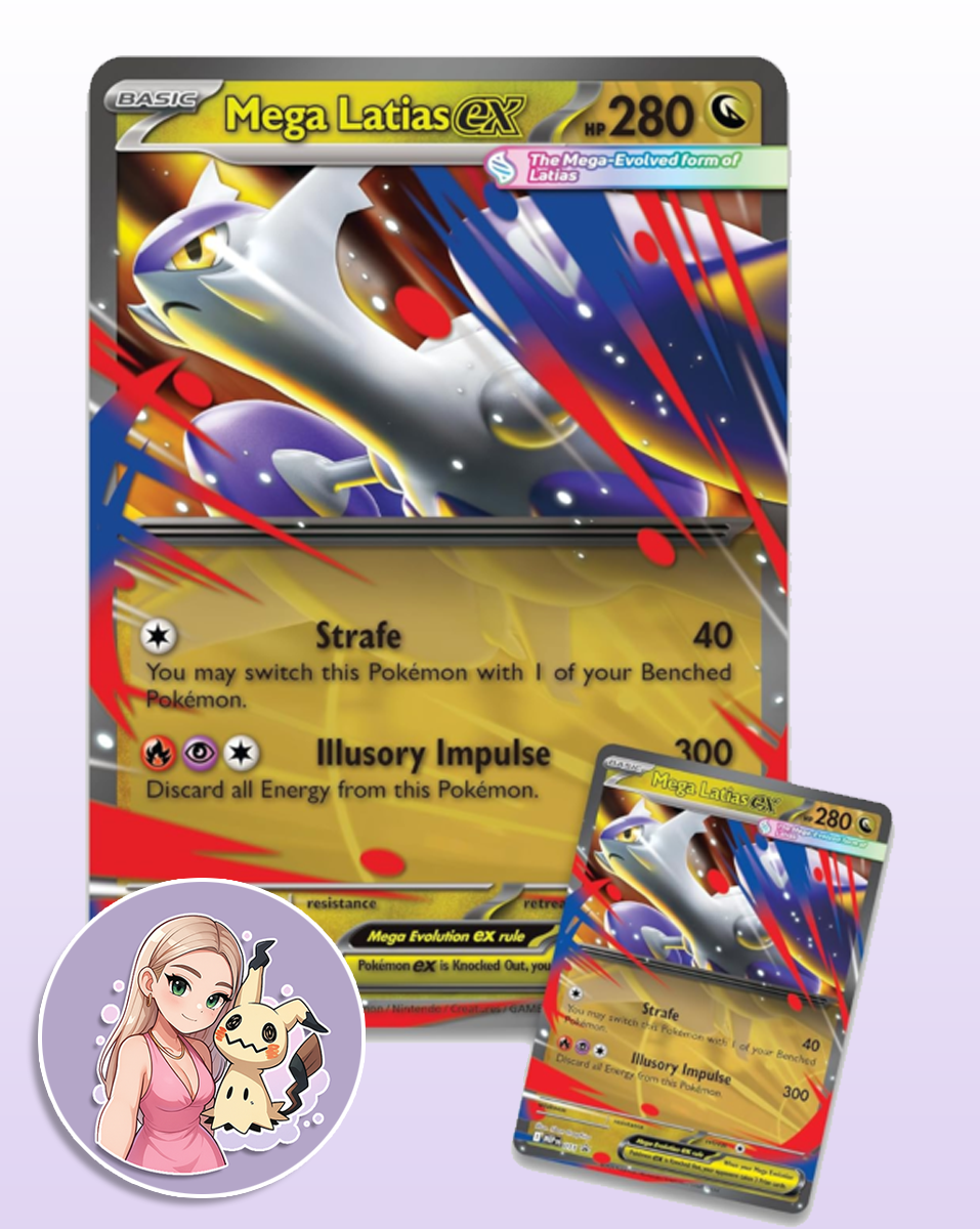 Mega Latias ex (Oversized & Standard ex card) – Mimiq Collectables